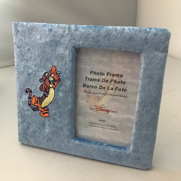 Disney | Accents | Disney Winnie The Pooh Tigger Blue Velvet Picture ...